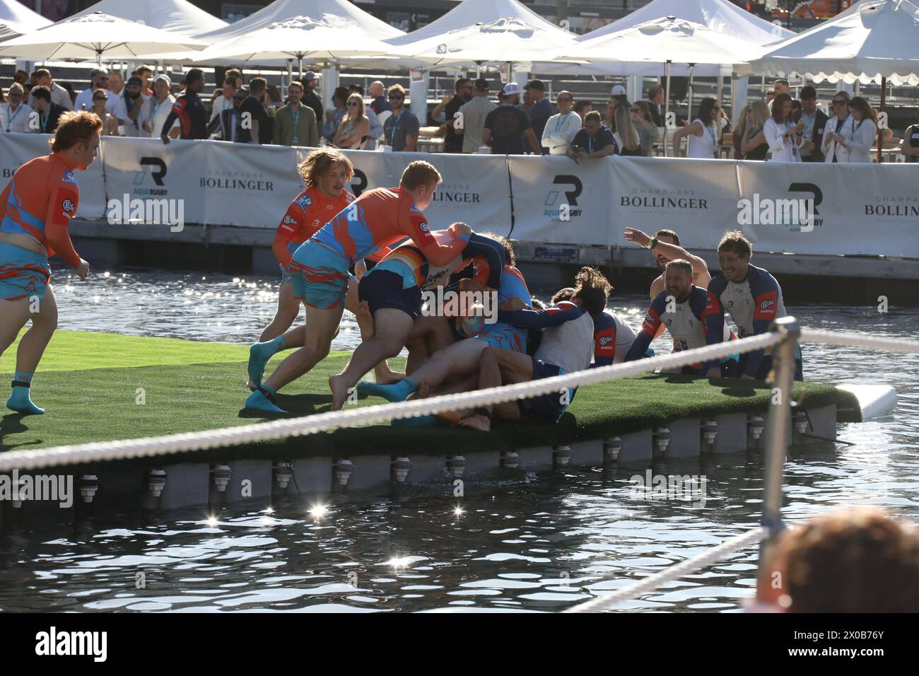 Sydney, Australia. 11th April 2024. The BSc Aqua Rugby Festival on a ...
