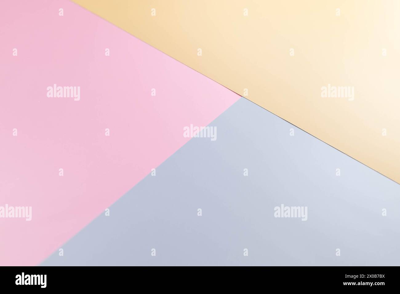 Blue, pink and yellow background. Colourful wallpaper, copy space Stock ...