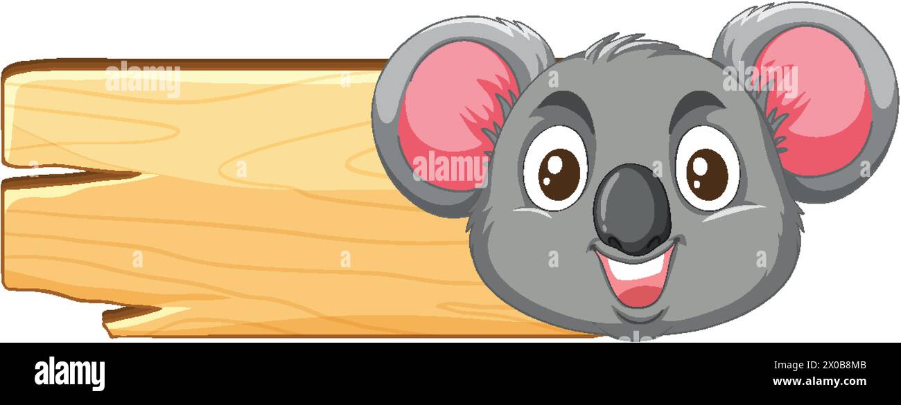 Vector illustration of a cute koala face Stock Vector Image & Art - Alamy