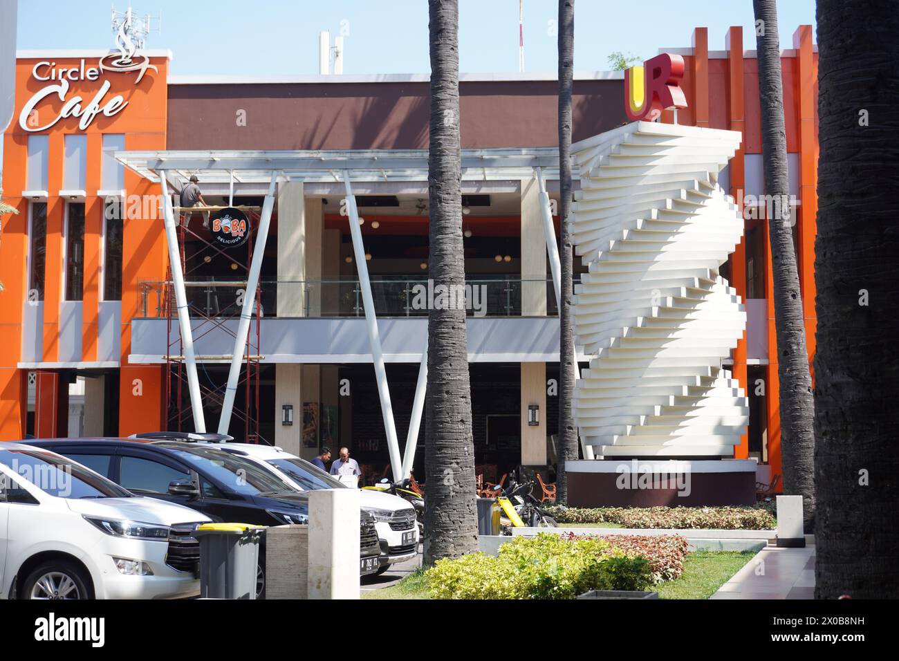 Circle cafe in Paiton Probolinggo which is a rest area for motorists ...