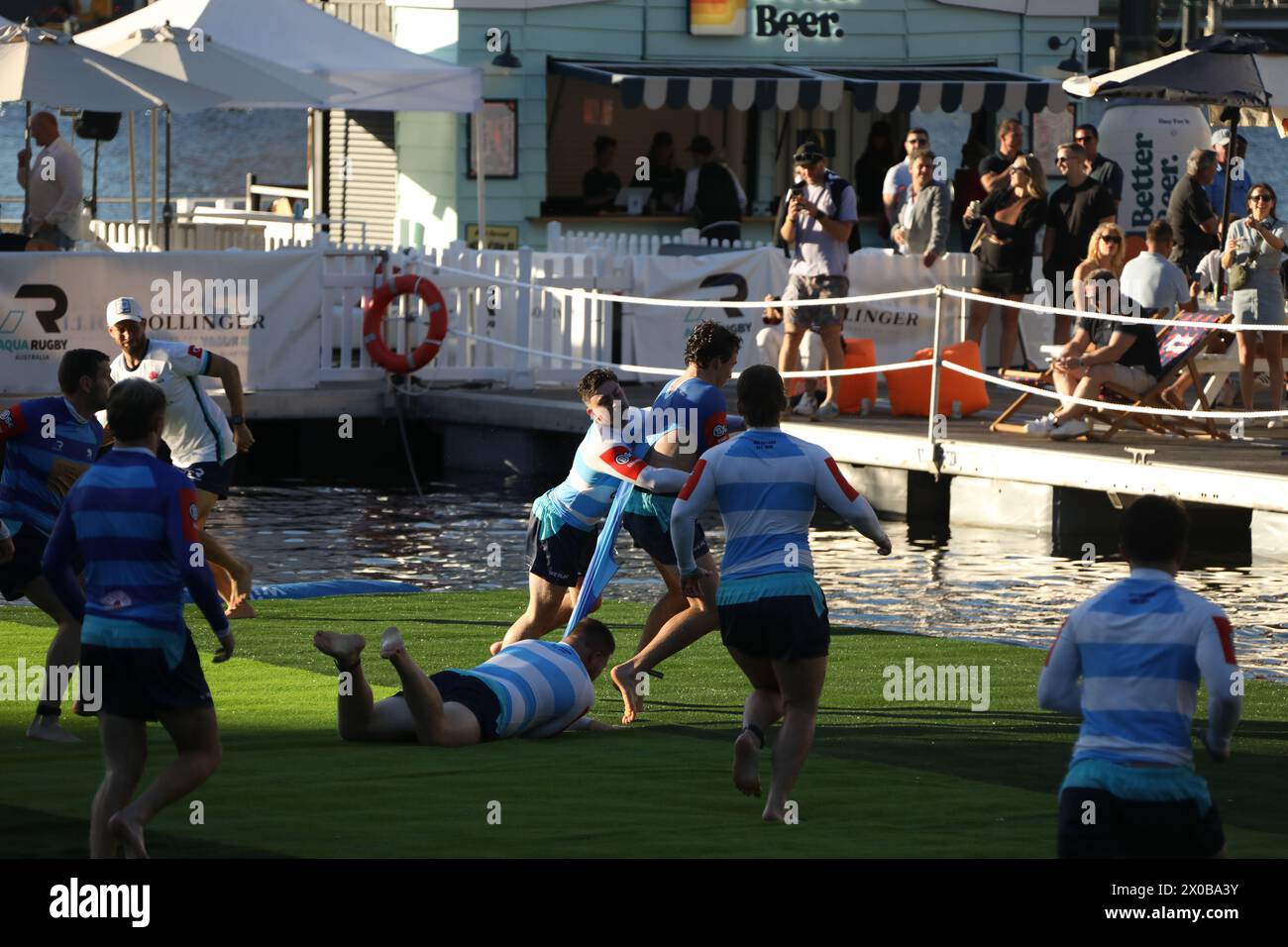 Sydney, Australia. 11th April 2024. The BSc Aqua Rugby Festival on a ...