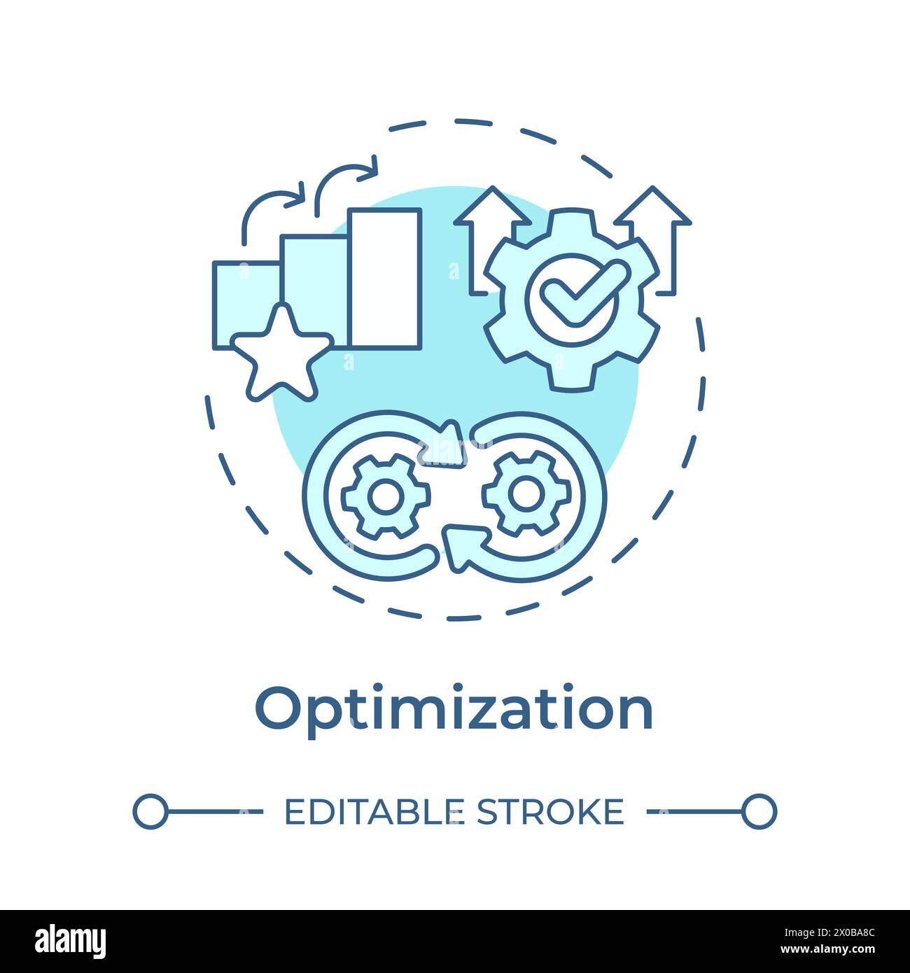 Business process management optimization soft blue concept icon Stock ... Business process management optimization soft blue concept icon Stock ...