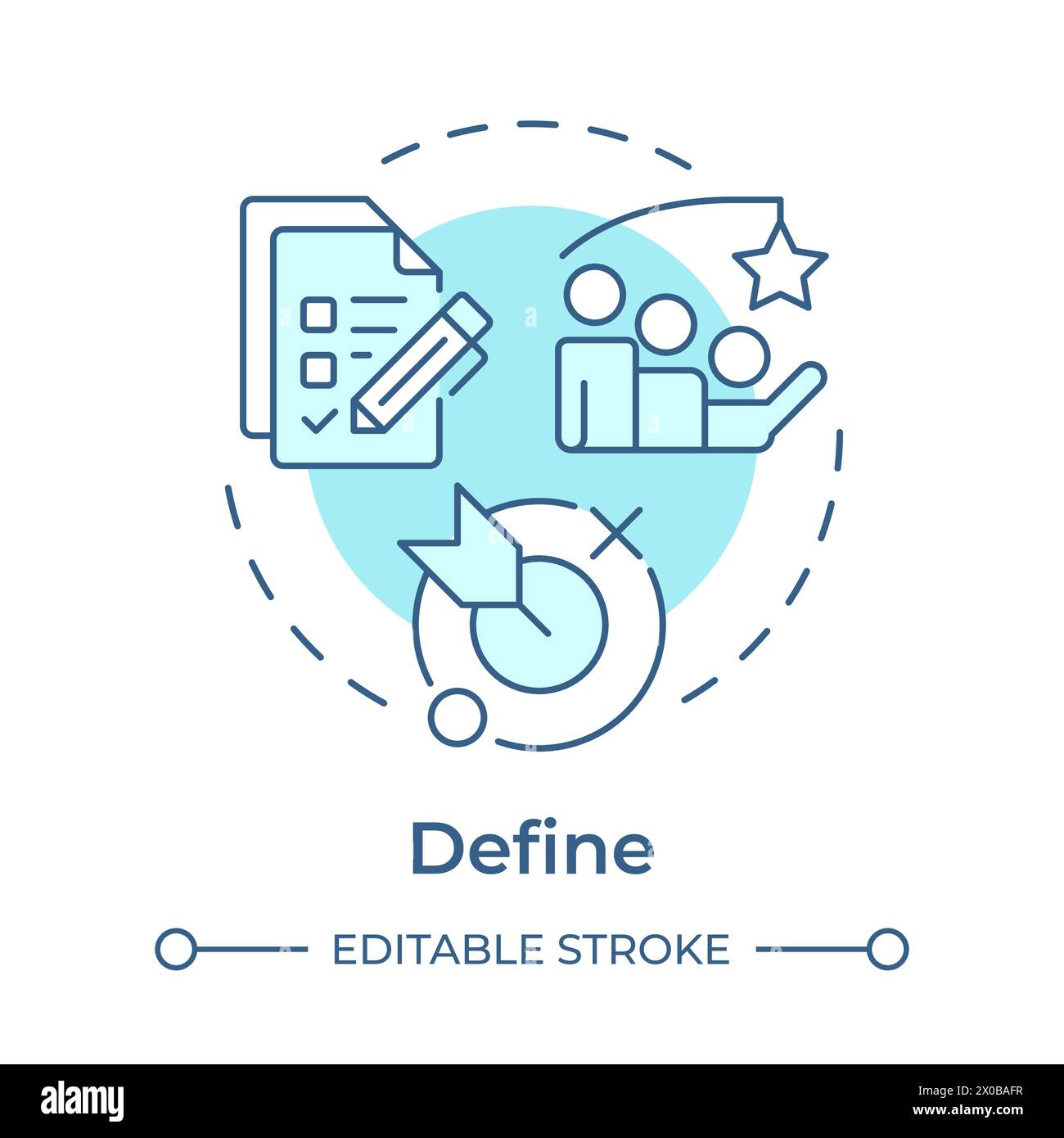 Sigma define soft blue concept icon Stock Vector Image & Art - Alamy