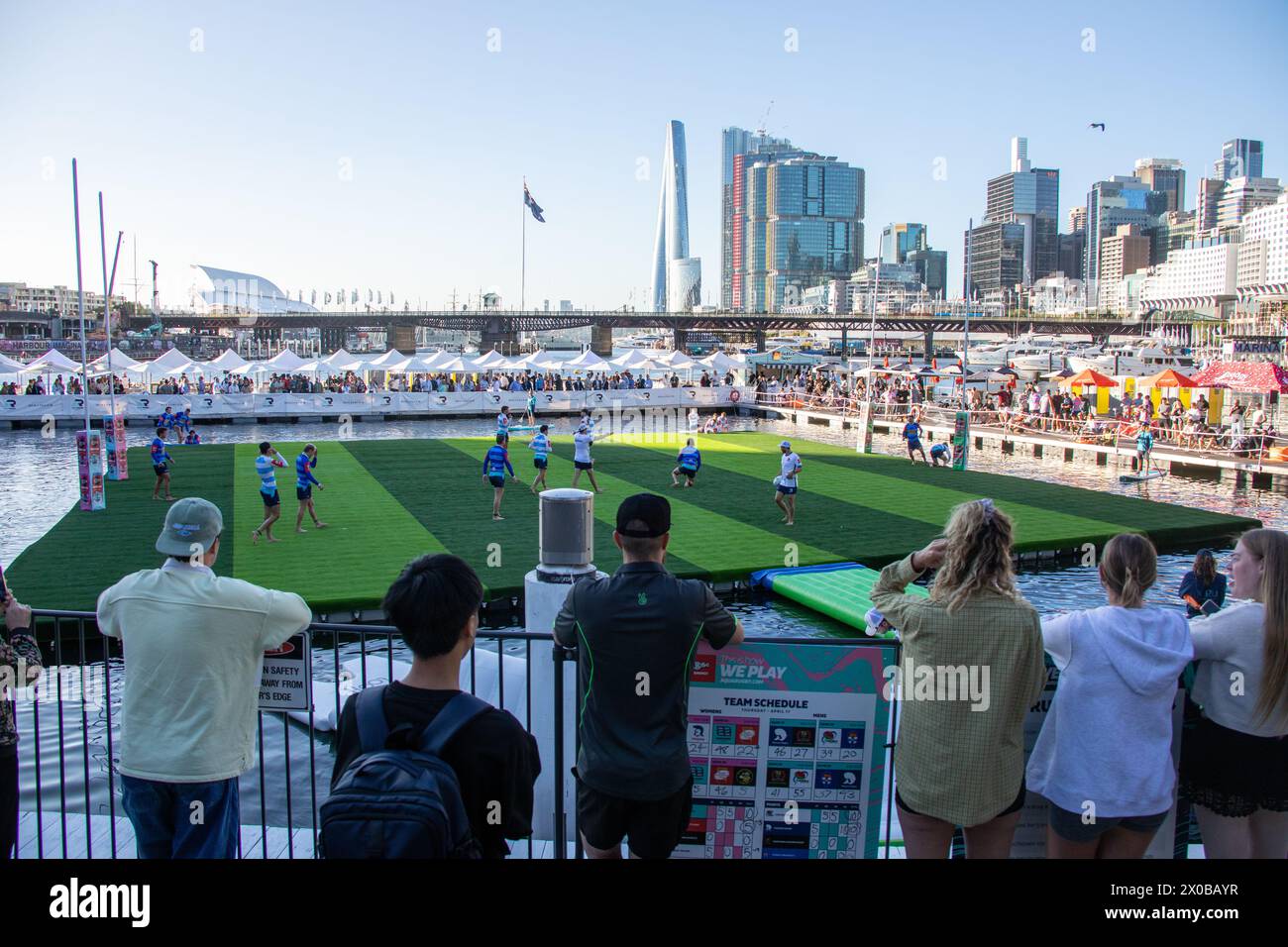 Sydney, Australia. 11th April 2024. The BSc Aqua Rugby Festival on a ...