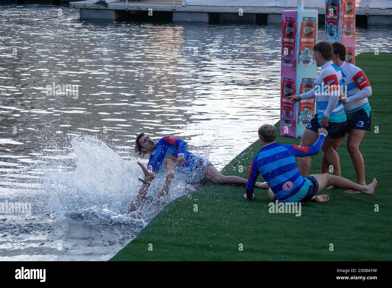 Sydney, Australia. 11th April 2024. The BSc Aqua Rugby Festival on a ...