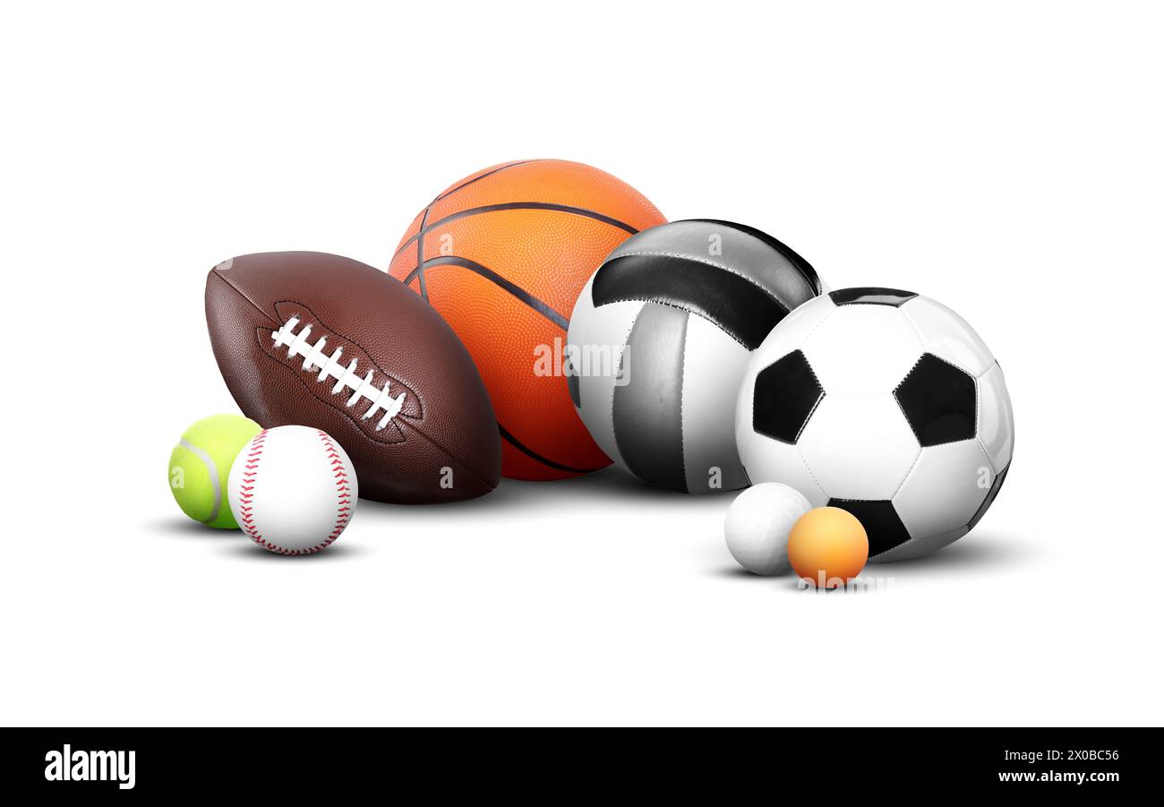 Collection of balls Cut Out Stock Images & Pictures - Alamy