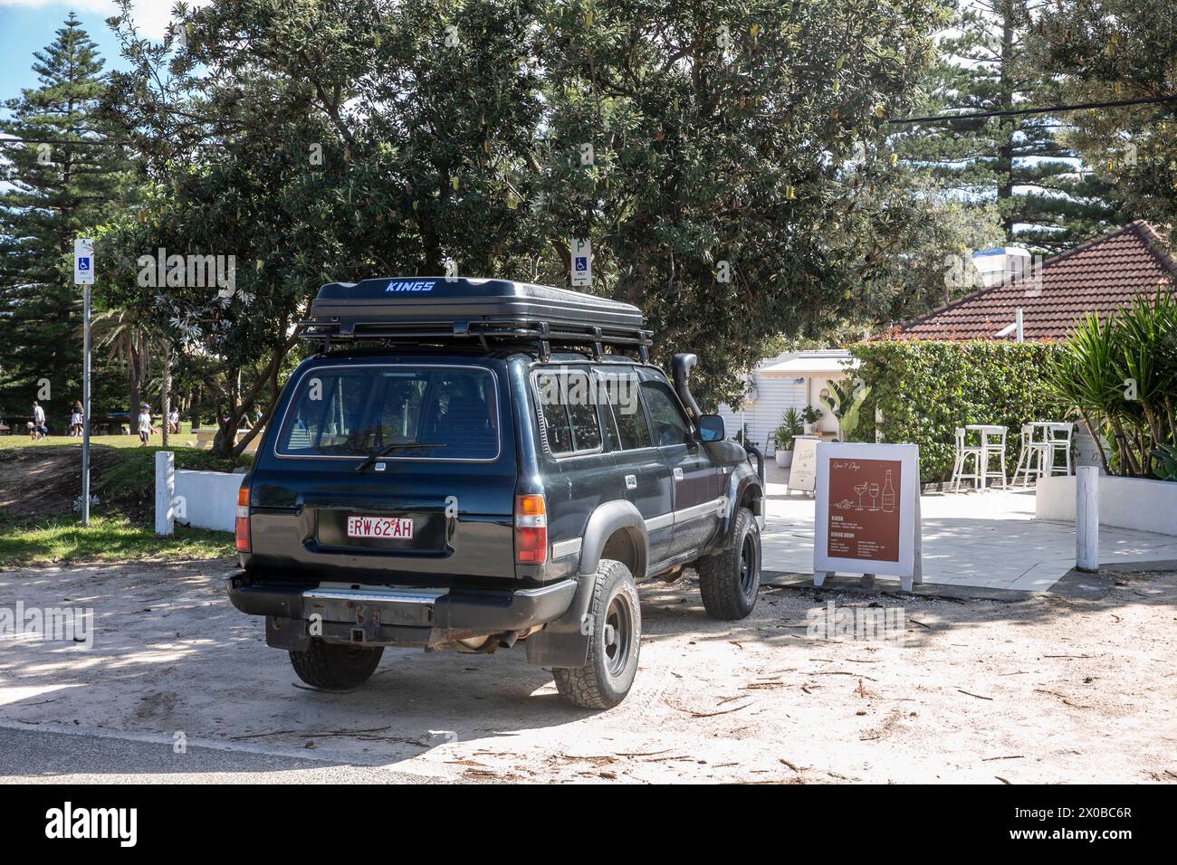 1995 model Toyota Landcruiser 80 series, parked at Palm Beach in Sydney ...