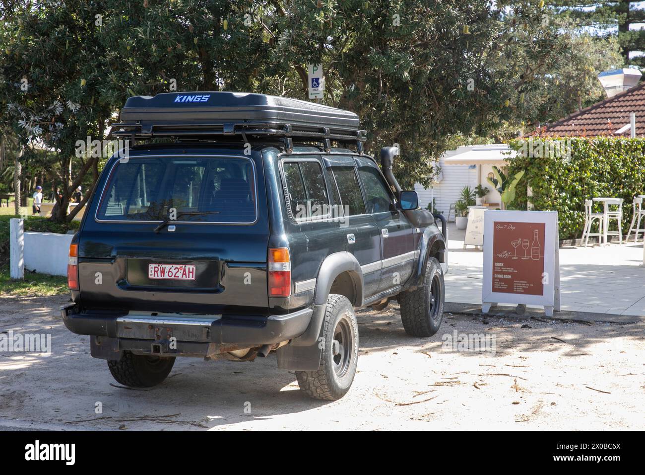 1995 model Toyota Landcruiser 80 series, parked at Palm Beach in Sydney ...