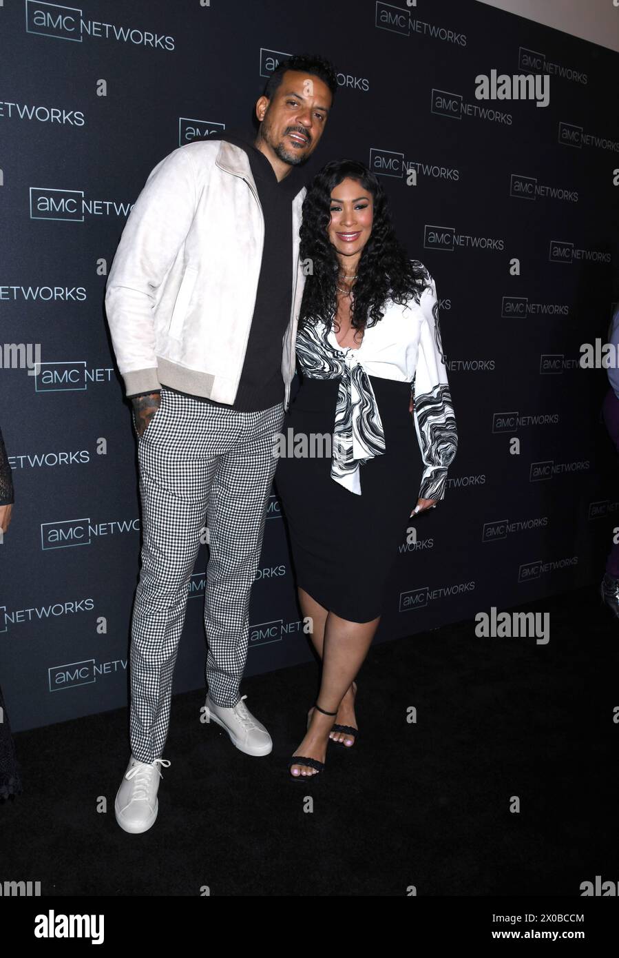 April 10, 2024, New York, New York, USA: Matt Barnes and Anansa Sims ...