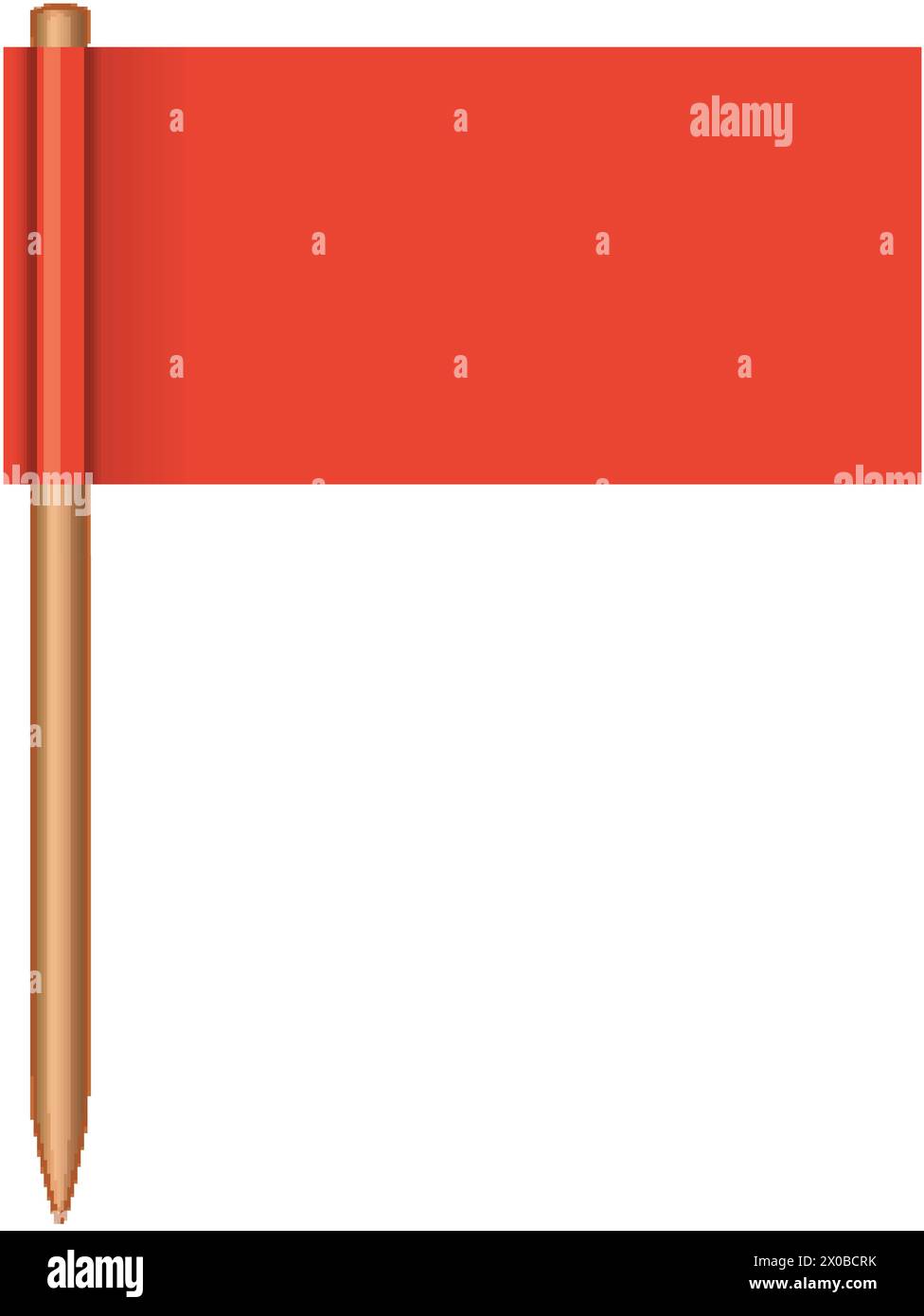 Vector illustration of a blank red flag Stock Vector Image & Art - Alamy