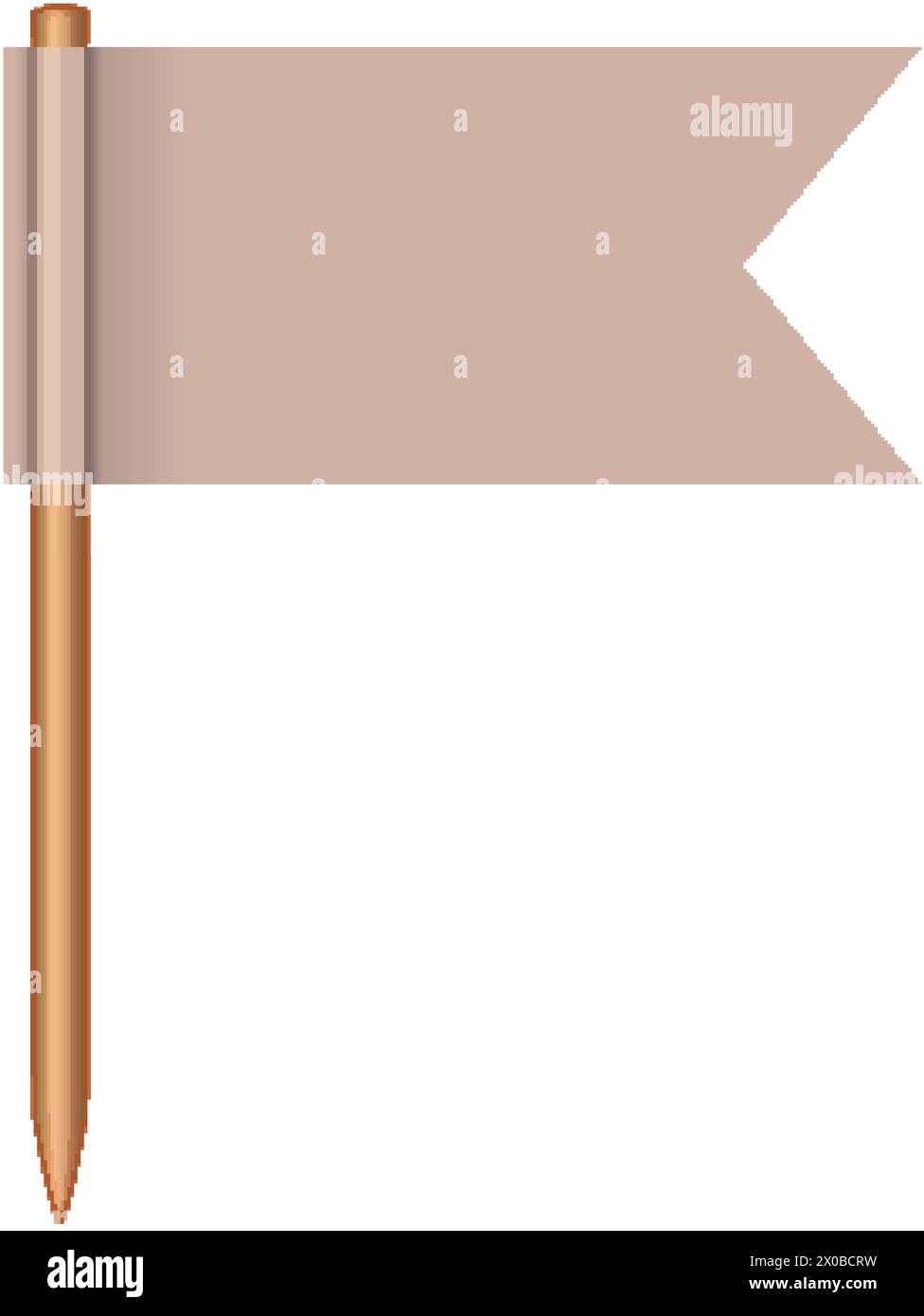 Vector illustration of an empty flag banner Stock Vector Image & Art ...