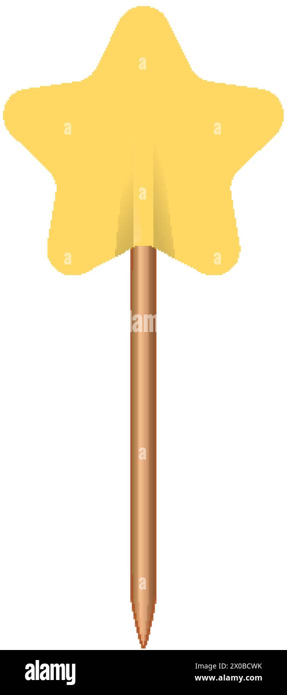 Vector illustration of a whimsical magic wand Stock Vector Image & Art ...