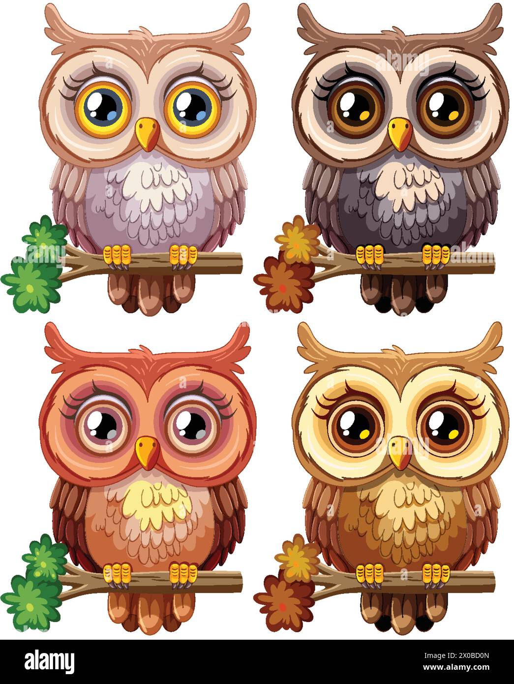 Birds with brown eyes Stock Vector Images - Alamy