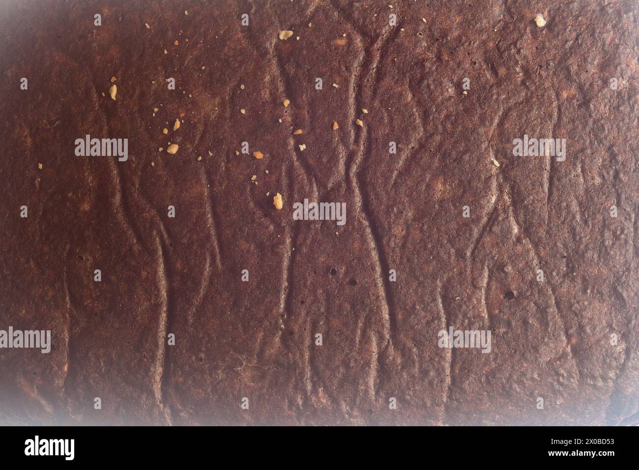 Overhead view of an Abstract landscape made with organic cocoa. Misty ...