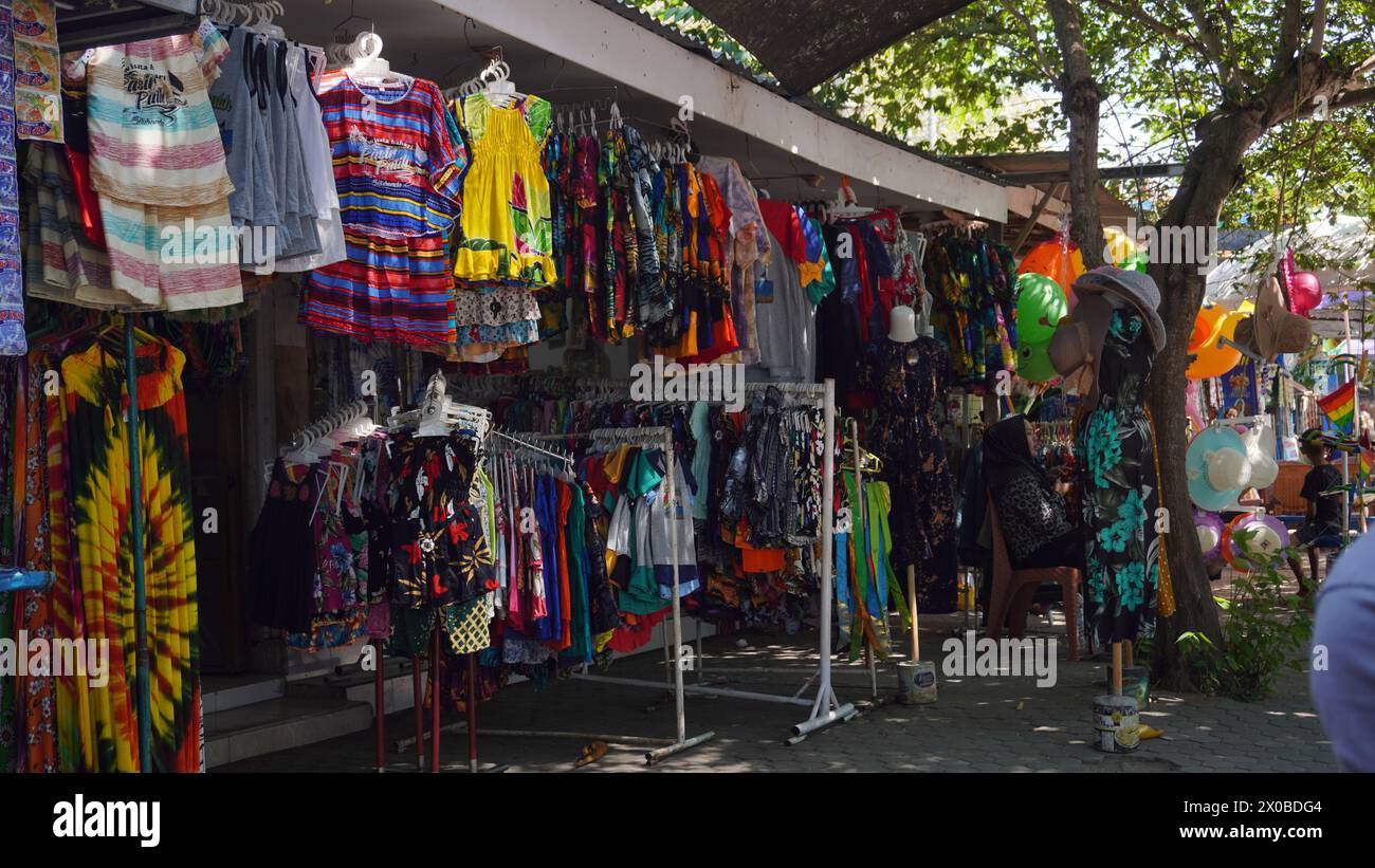Grocery store on the beach that sells souvenirs such as clothes and ...