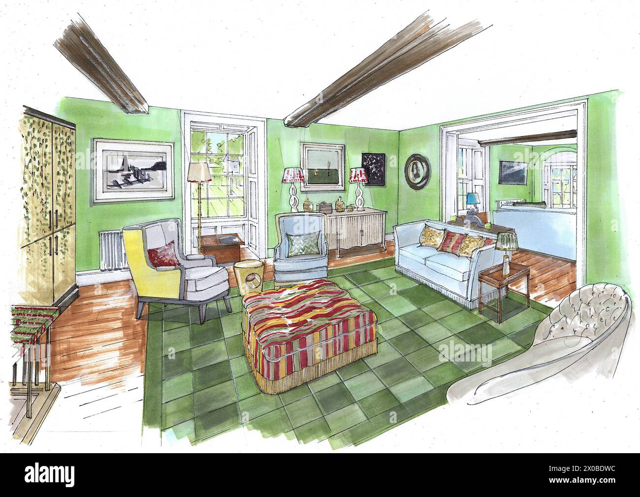 Concept Sketches Interior Design