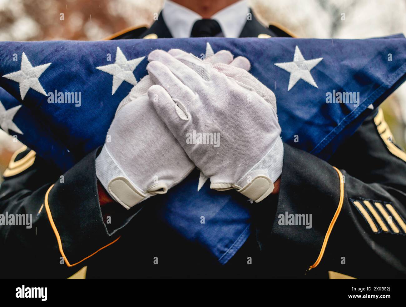 Folded flag hi-res stock photography and images - Alamy