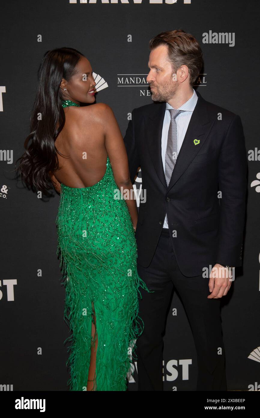 New York, United States. 10th Apr, 2024. (L-R) Ubah Hassan and Oliver ...