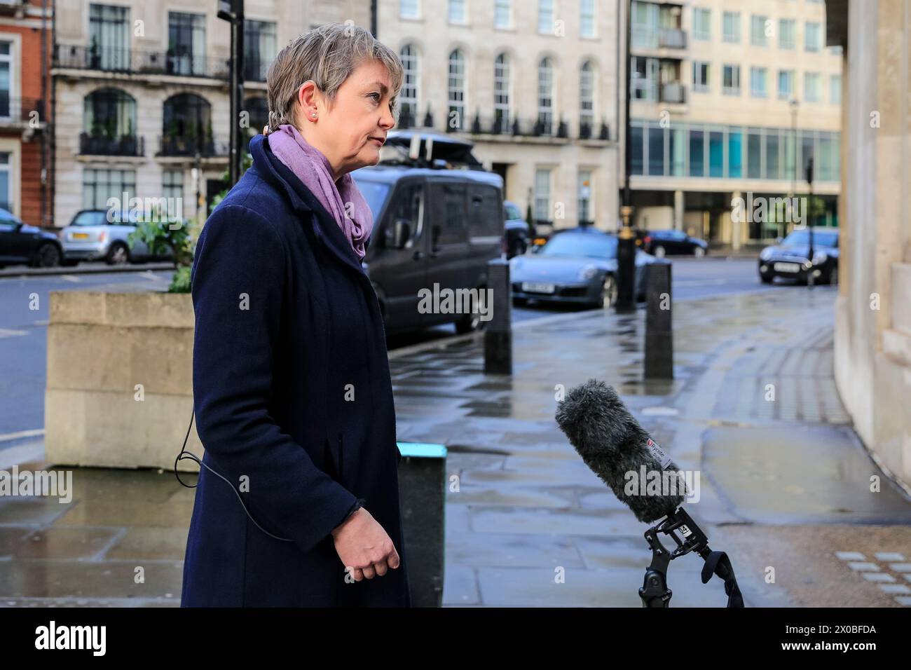 Yvette Cooper, MP, Shadow Home Secretary, Labour Party, speaking to ...