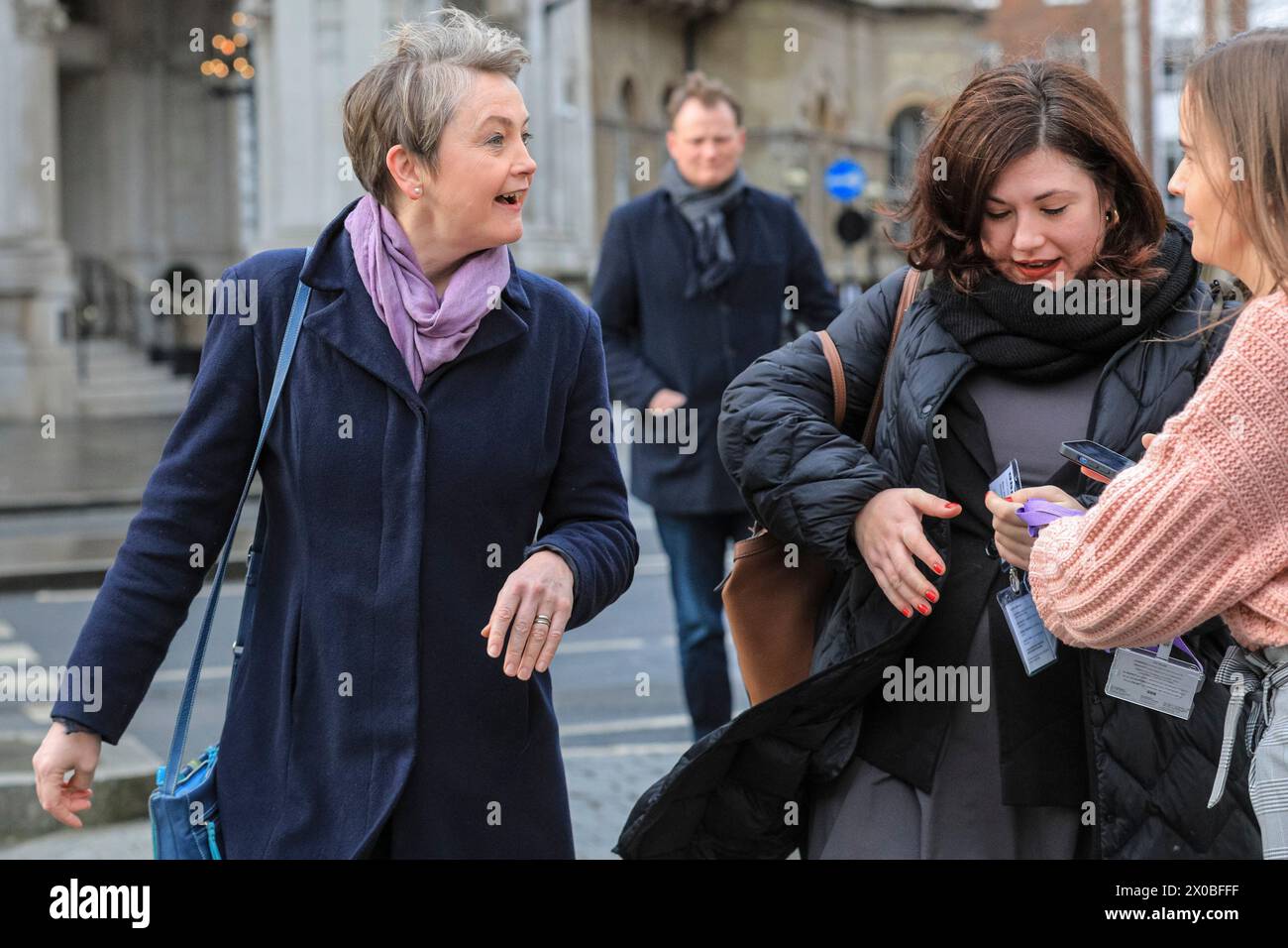 Yvette Cooper, MP, Shadow Home Secretary, Labour Party, speaking to ...