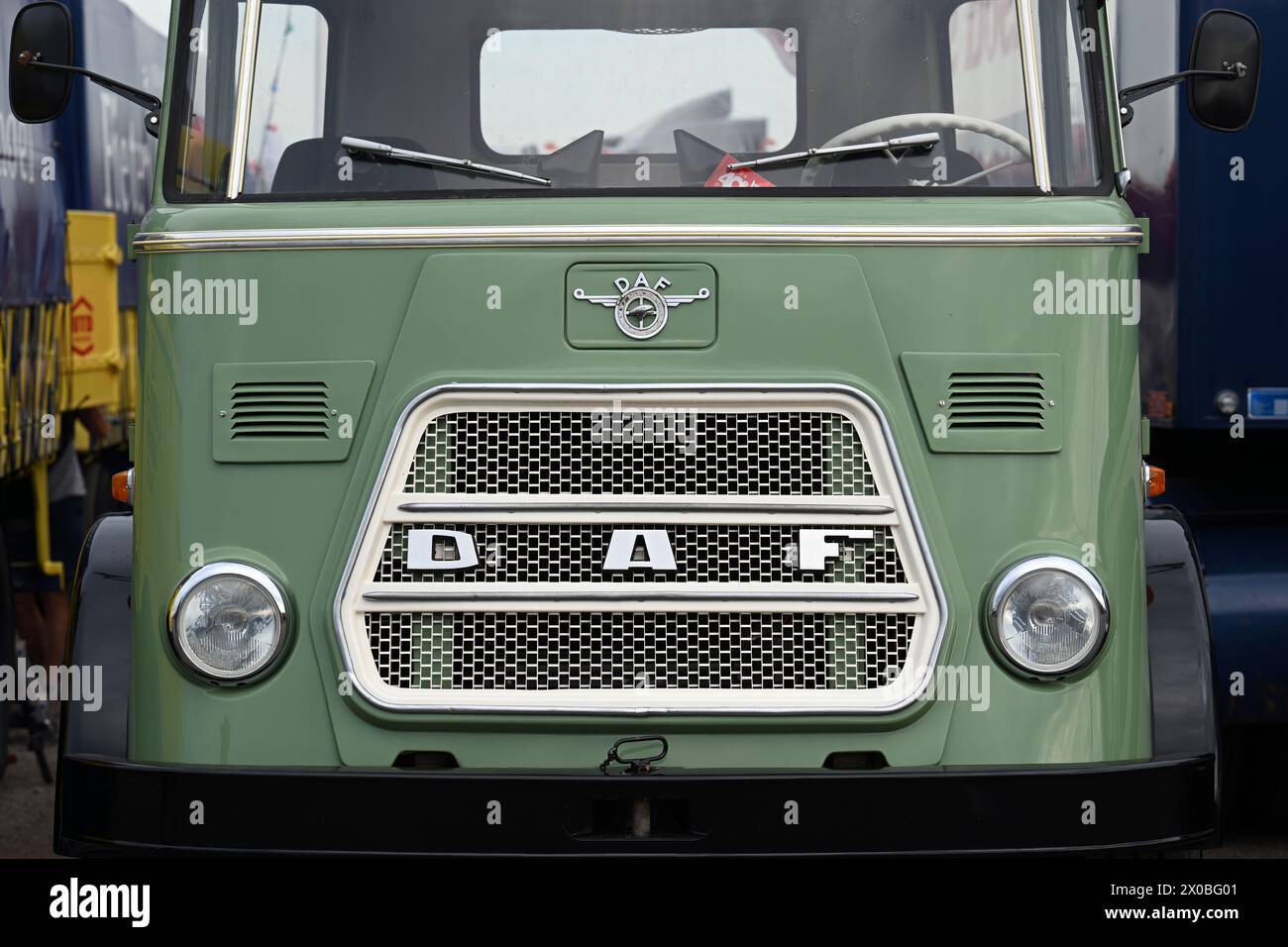 Cabin of an old DAF truck from the 1960s Stock Photo - Alamy