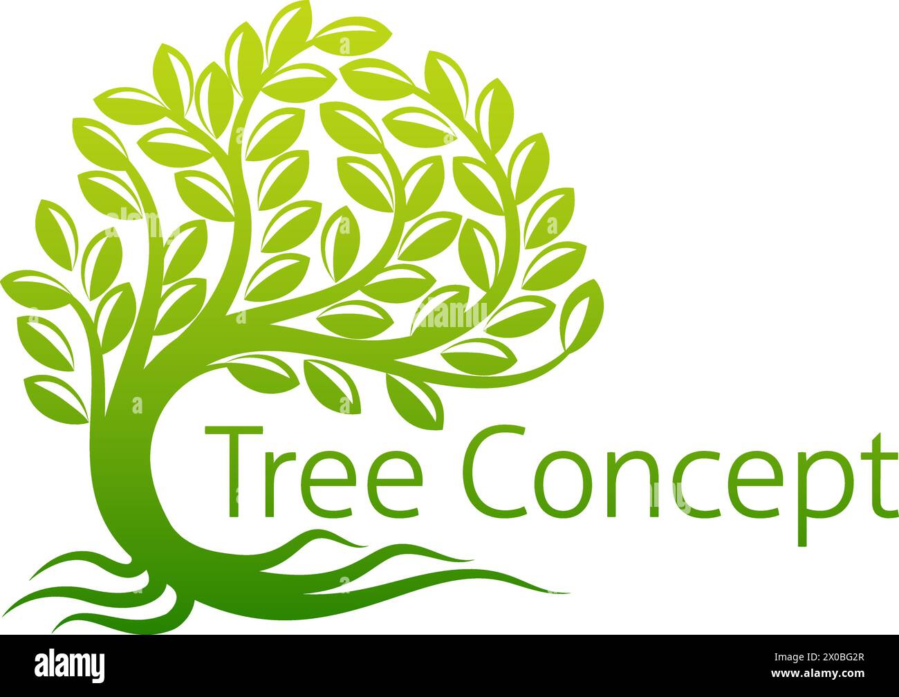 Tree Roots Concept Icon Sign Illustration Symbol Stock Vector Image ...