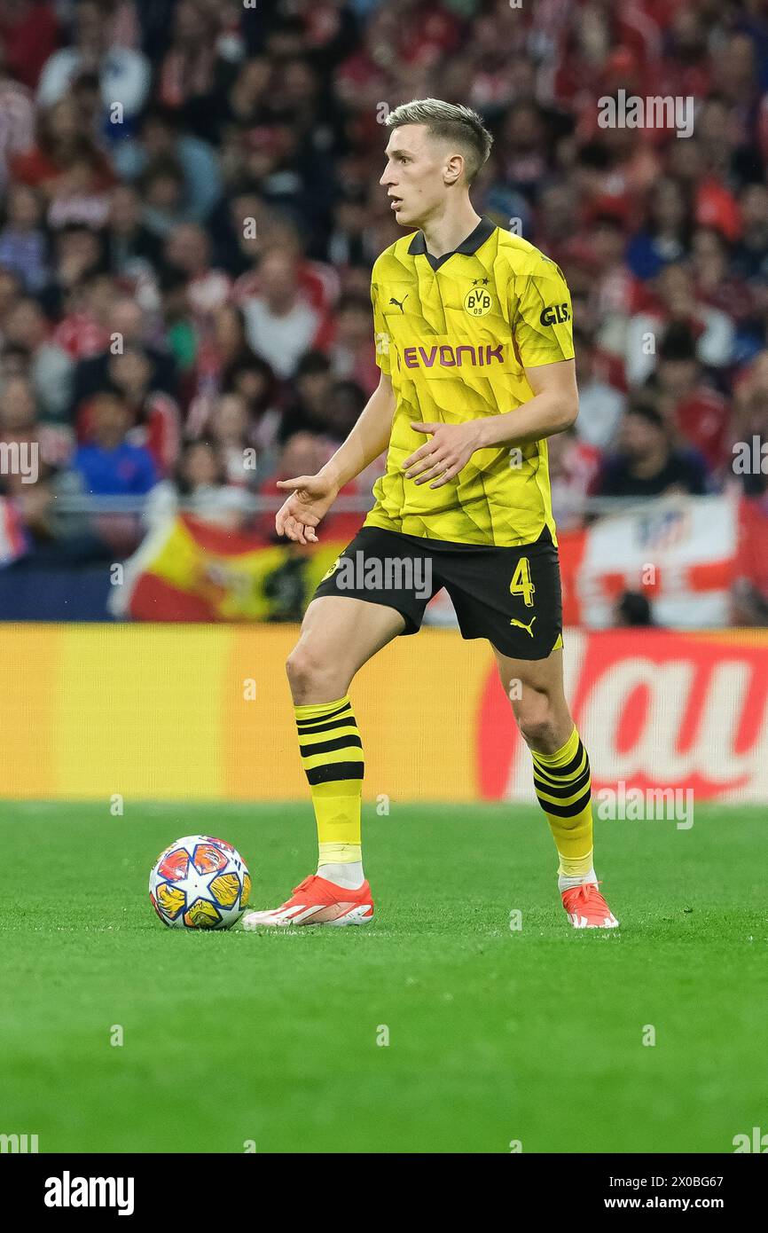 Nico Schlotterbeck of Borussia Dortmund during the UEFA Champions ...