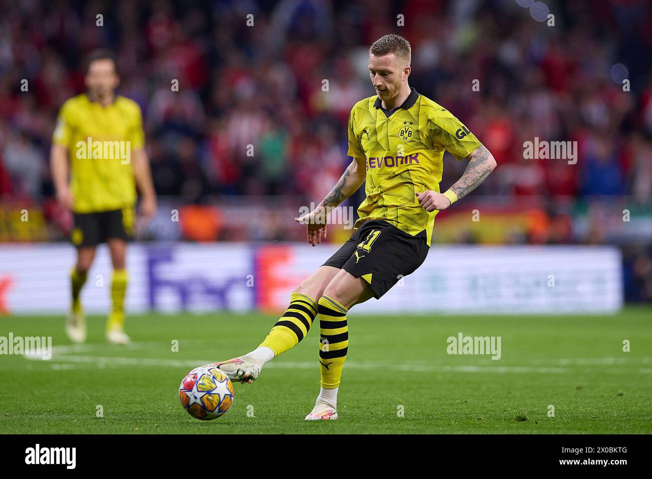 Madrid, Spain. 10th Apr, 2024. Marco Reus of Borussia Dortmund seen in ...