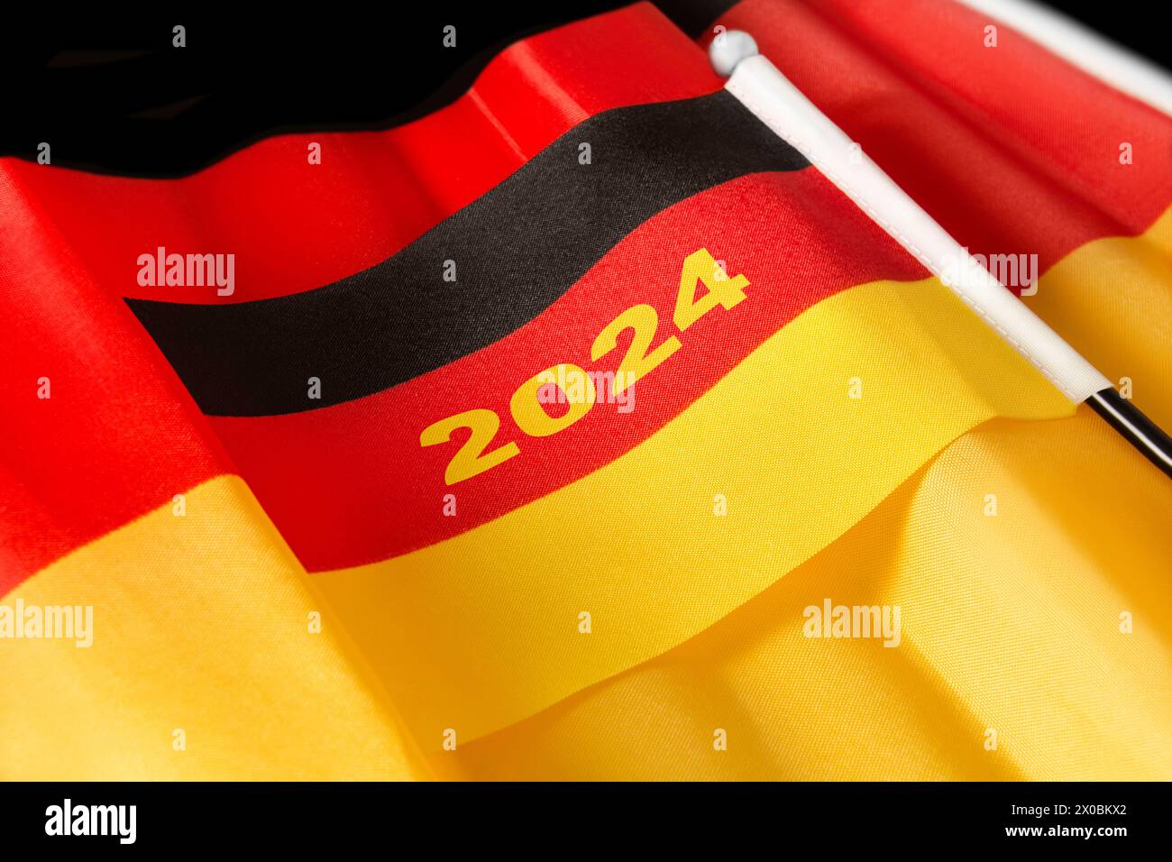 German flag and 2024 black red gold Stock Photo - Alamy