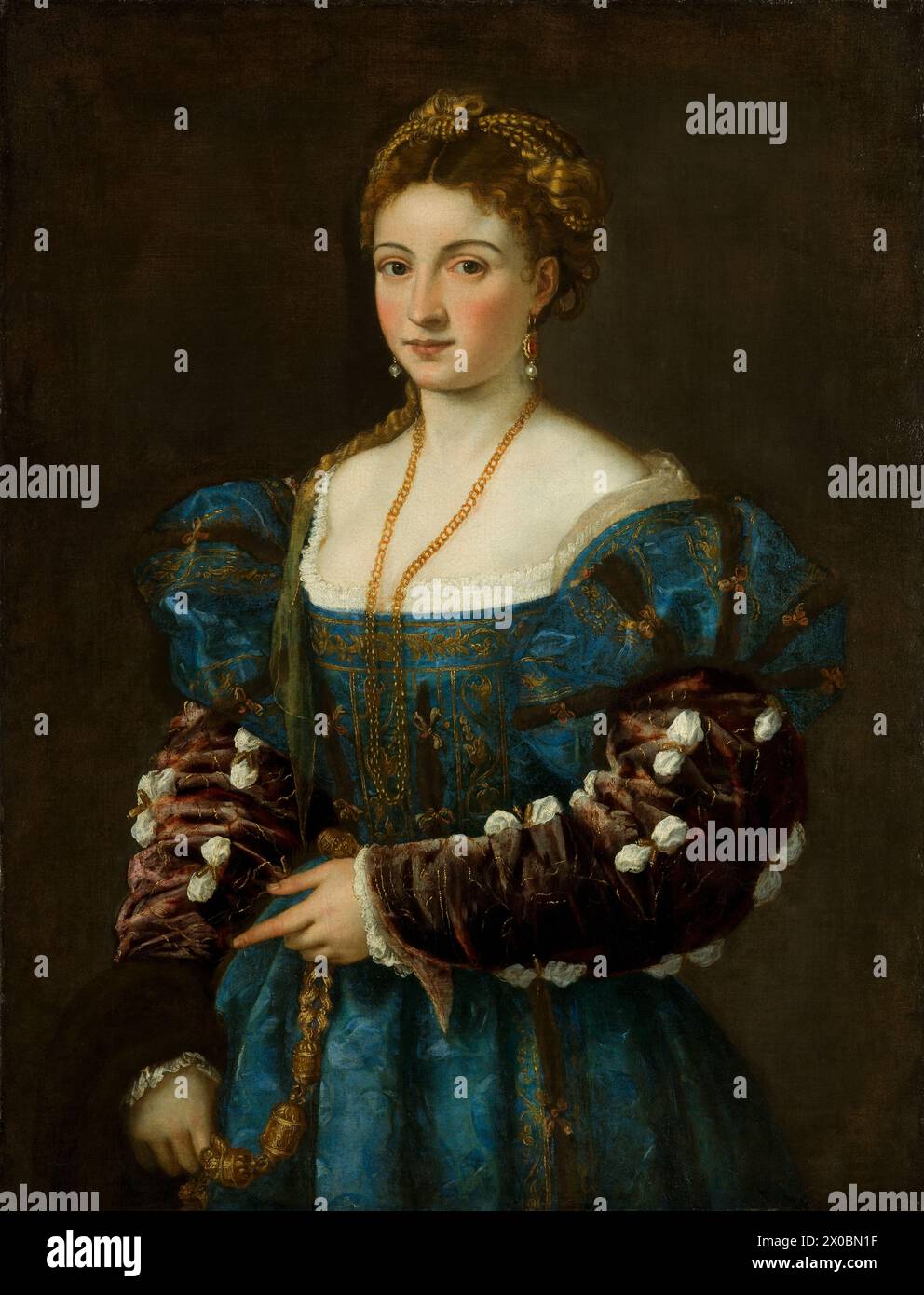 La Bella is a portrait of a woman by Titian in the Palazzo Pitti in ...