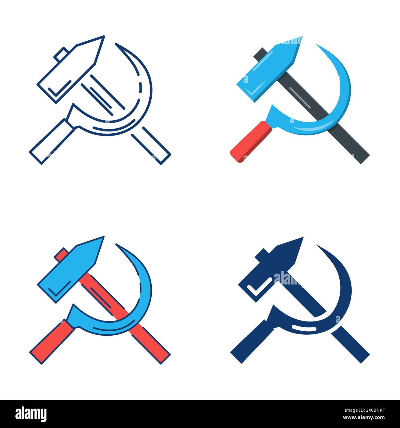 Soviet Hammer And Sickle Vector