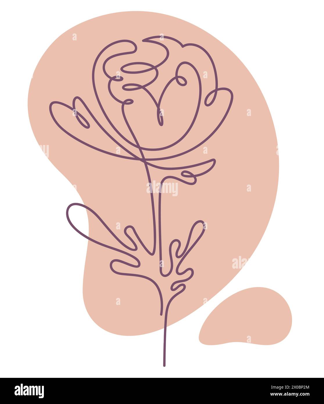 Minimalist flower line art, floral composition Stock Vector Image & Art ...