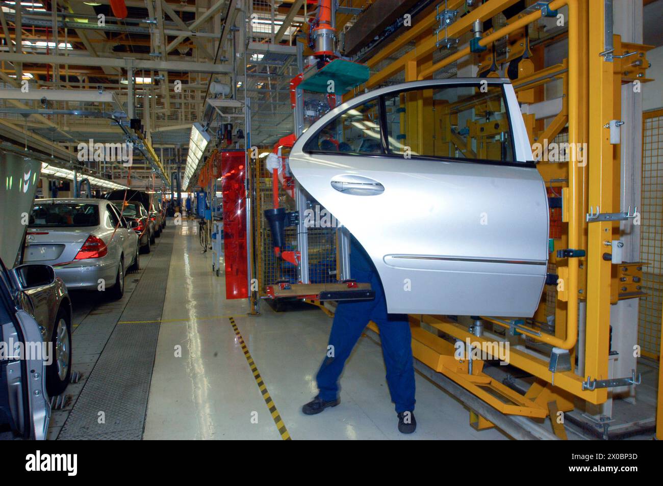 car body construction in the automotive industry, part of a vehicle car ...
