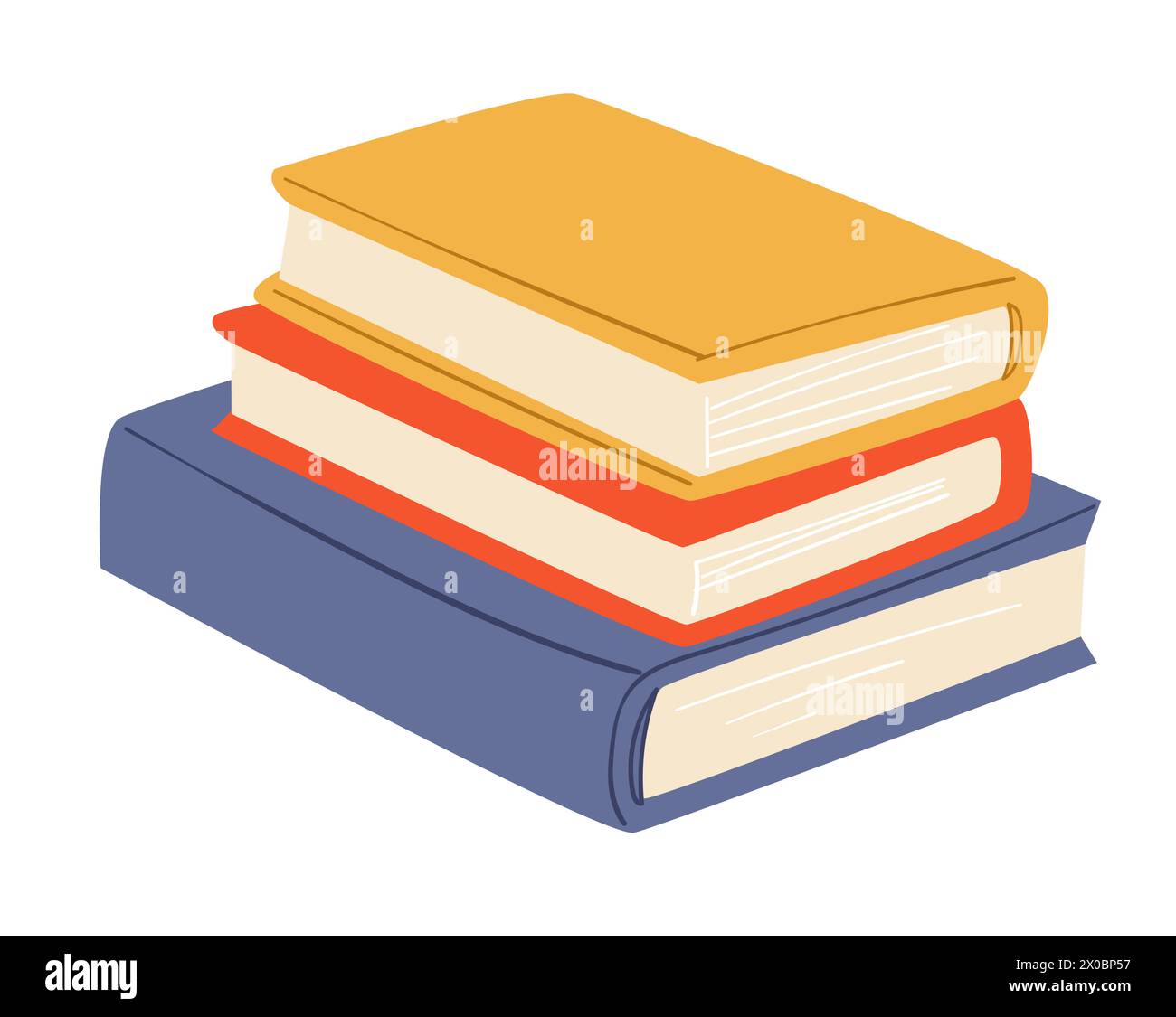 Pile of books, library publications textbooks Stock Vector Image & Art ...