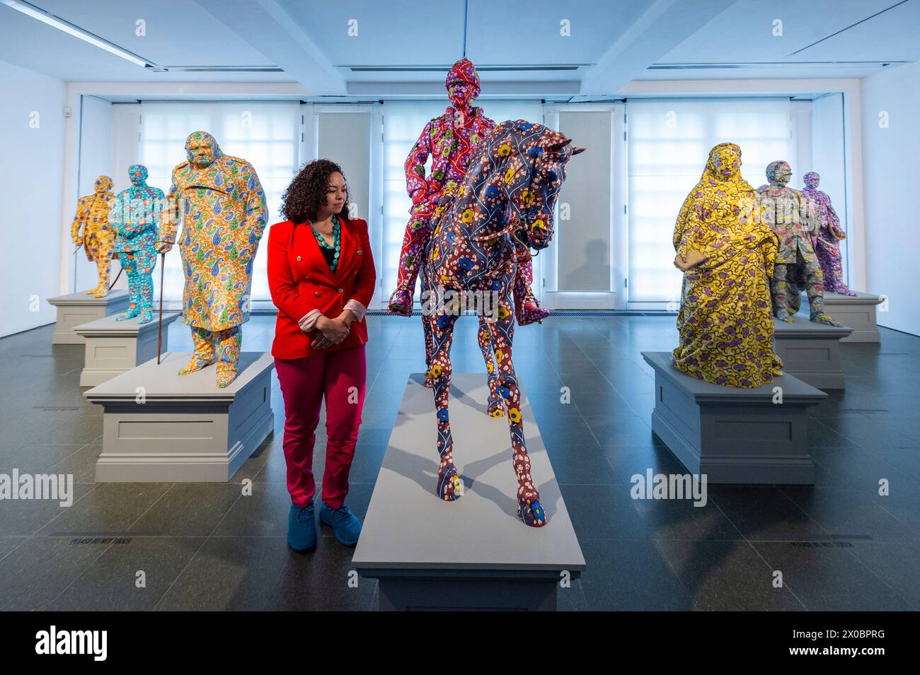 London, UK. 11 April 2024. Exhibitions curator Tamsin Hong with ...