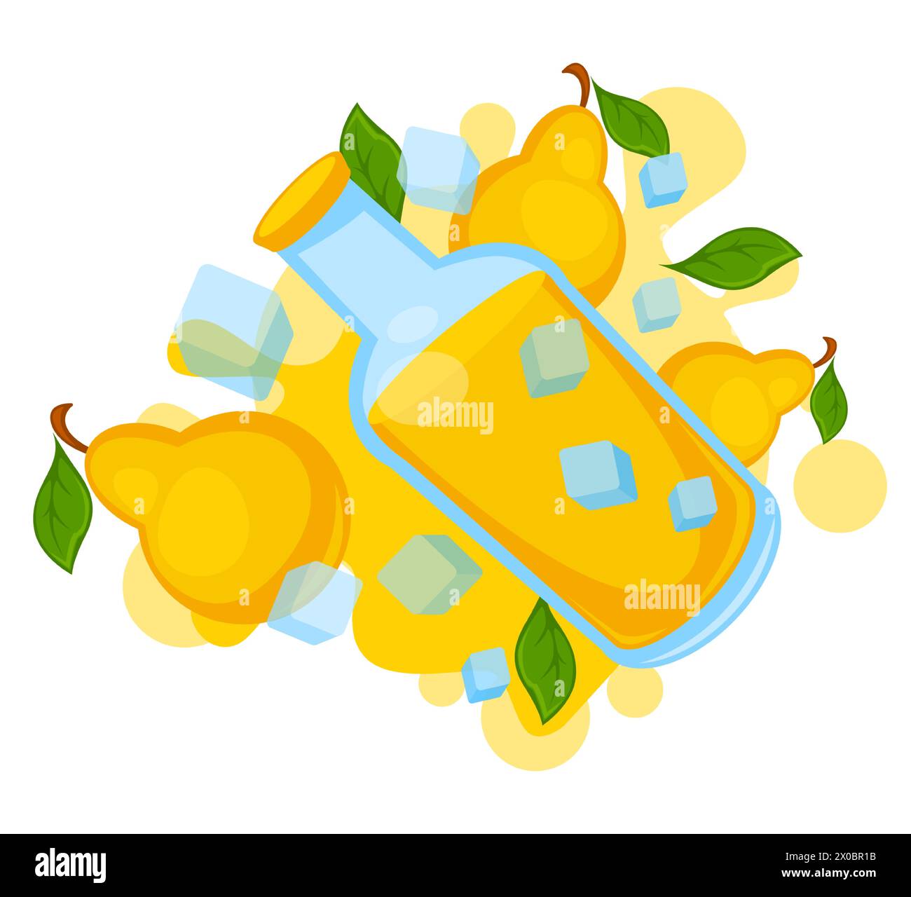 Pear in water Stock Vector Images - Alamy