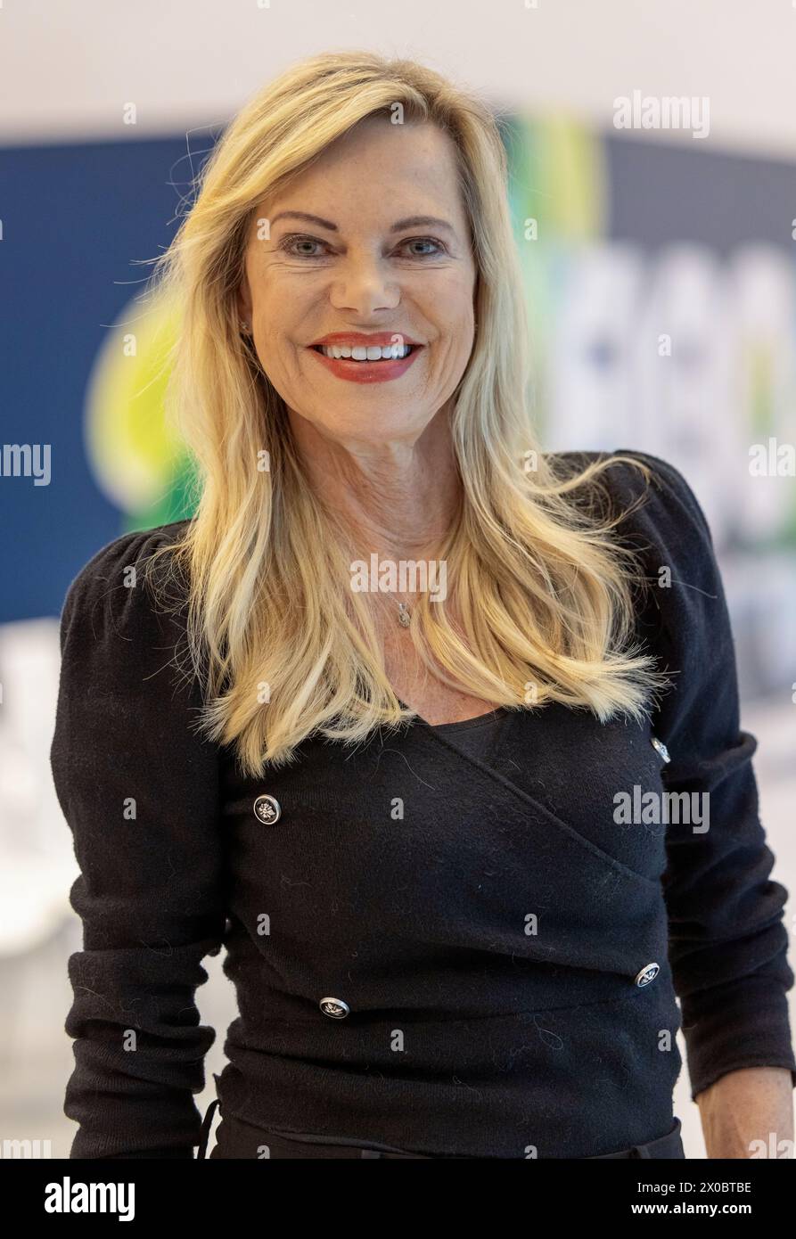 Cologne, Germany. 11th Apr, 2024. TV presenter Nina Ruge stands at the ...