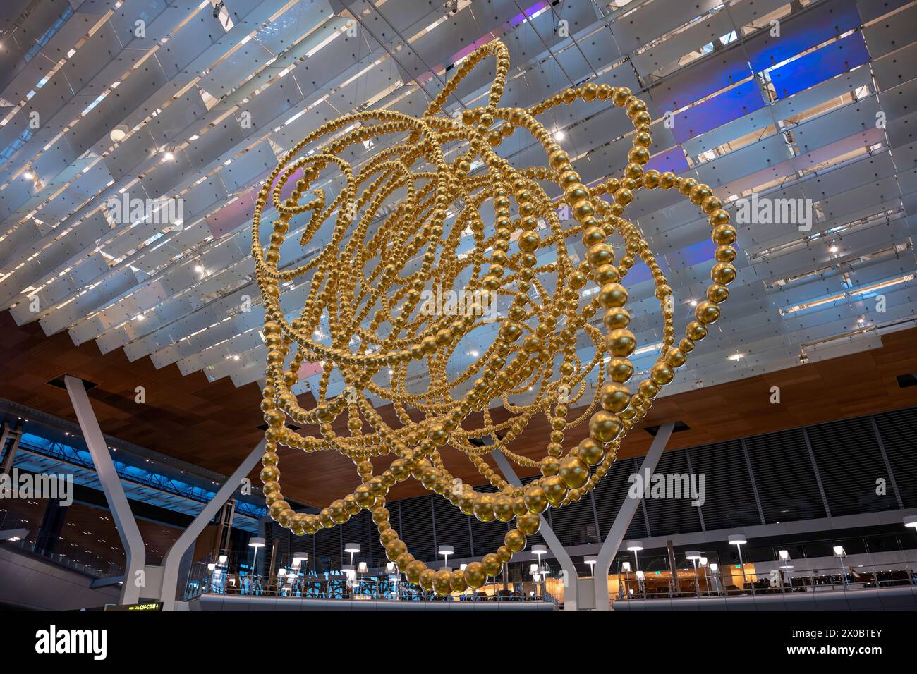 Doha airport terminal check in hi-res stock photography and images - Alamy