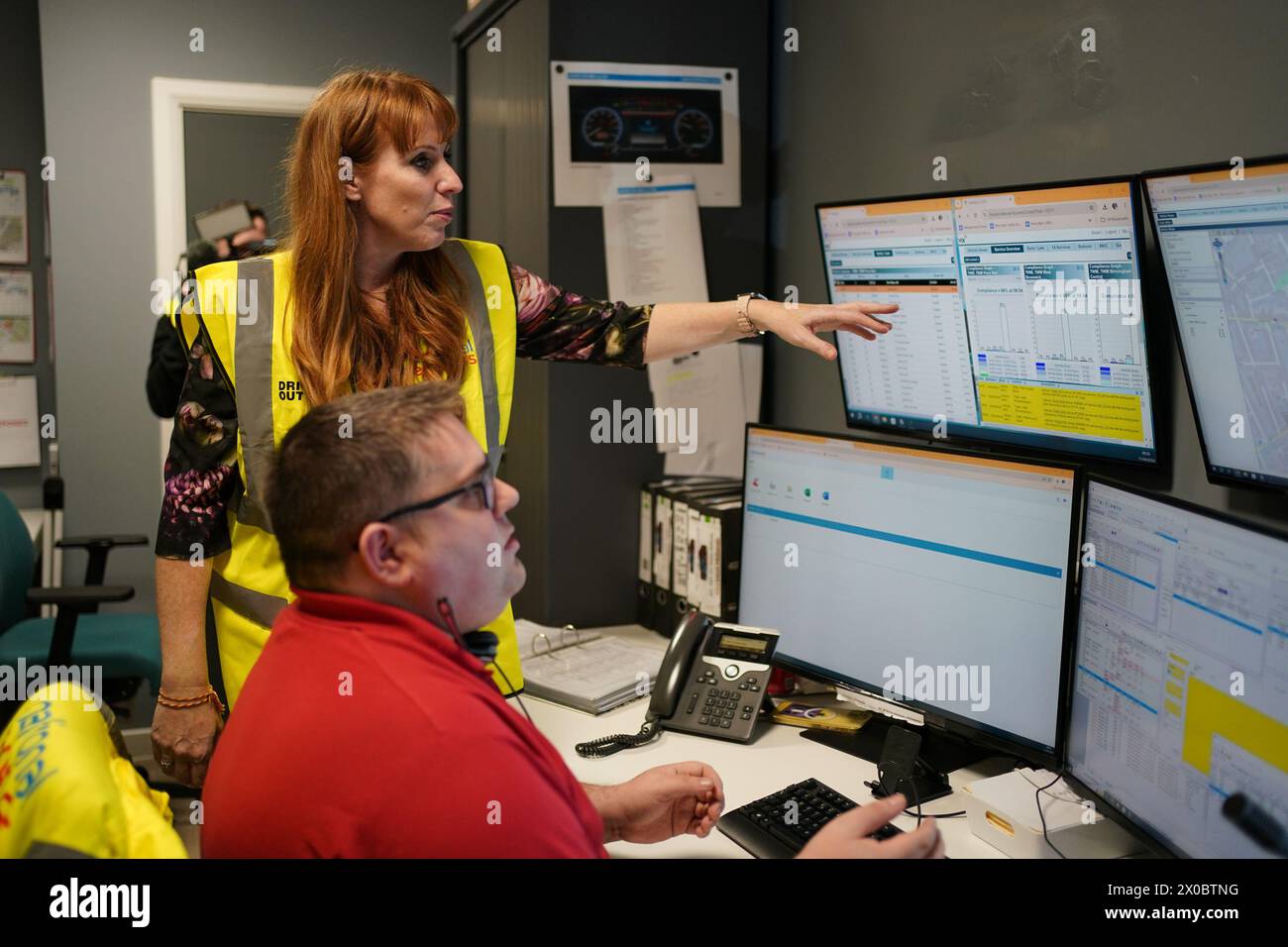Labour Party deputy leader Angela Rayner during a visit to Perry Barr ...