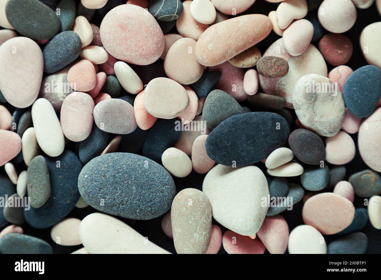 Abstract nature background of pebbles. Pebble texture, stone background ...