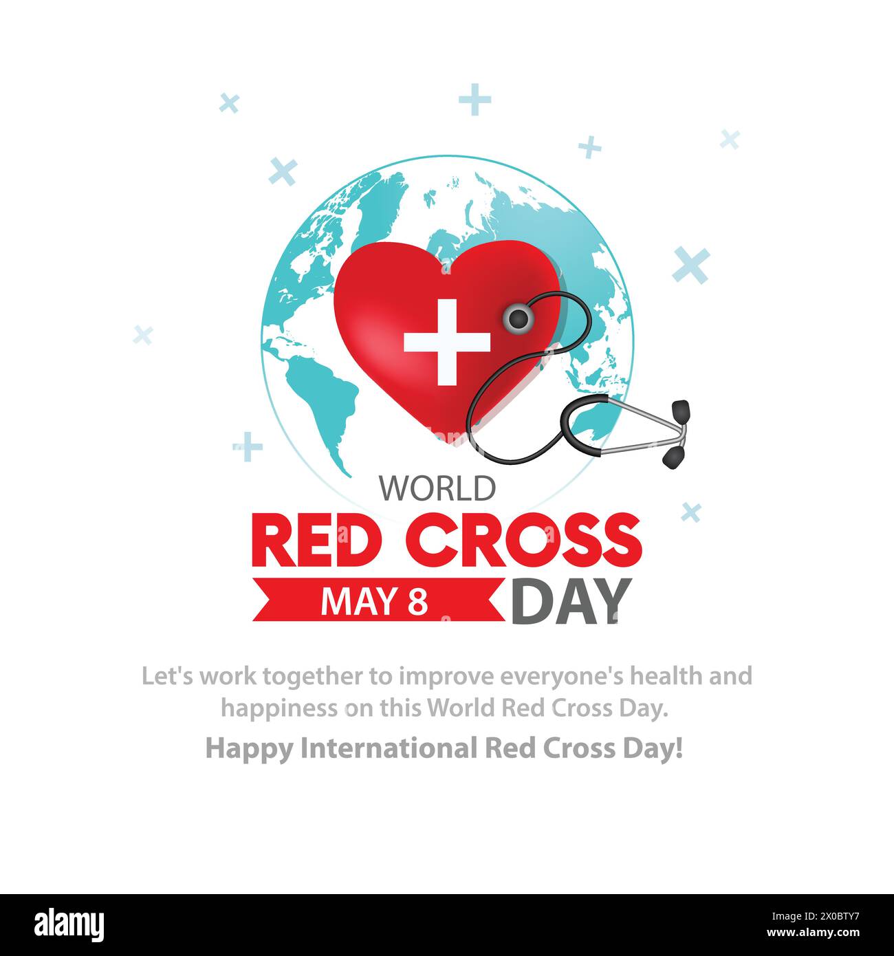 Health world day red cross hi-res stock photography and images - Alamy