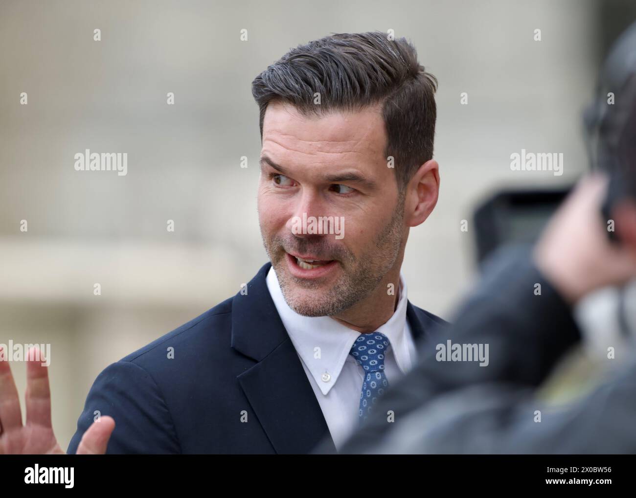 STOCKHOLM, SWEDEN - APRIL 10, 2024: Minister of Foreign Trade Johan ...