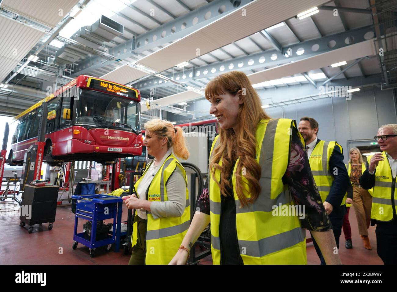 Shadow transport secretary Louise Haigh (left) and deputy party leader ...