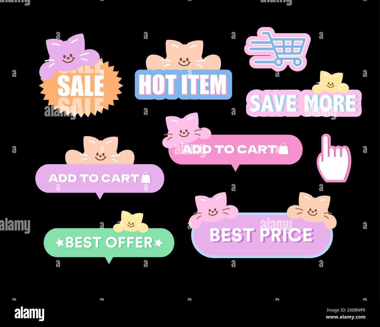 Shopping promotion sign Stock Vector Images - Alamy