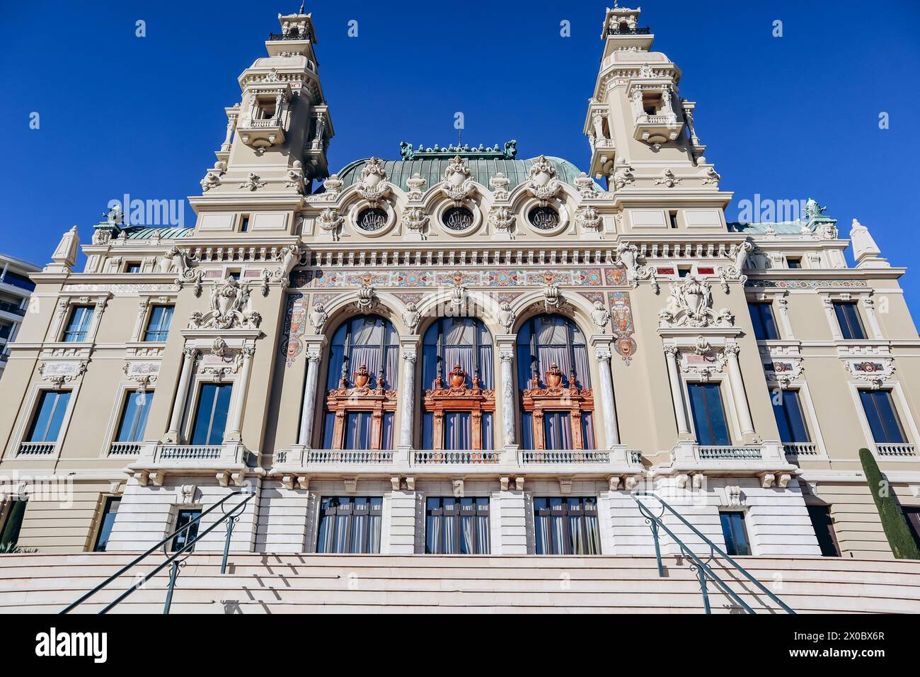 Monaco, Monaco - 20 January 2024 : The facade of the famous Monte Carlo ...