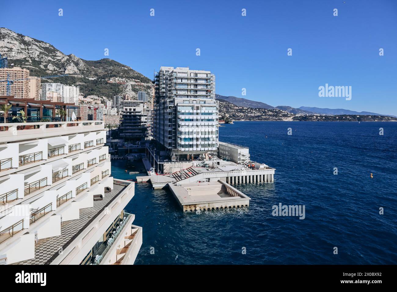 Monaco, Monaco - 20 January 2024 : Construction of the New Portier Eco ...