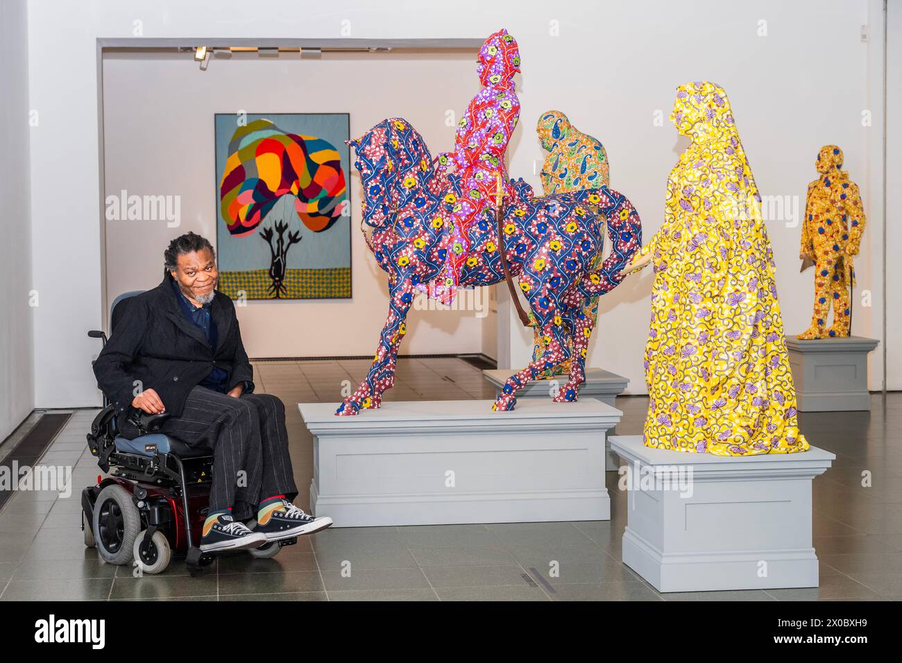 London, UK. 11th Apr, 2024. Yinka Shonibare with Decolonised Structures ...