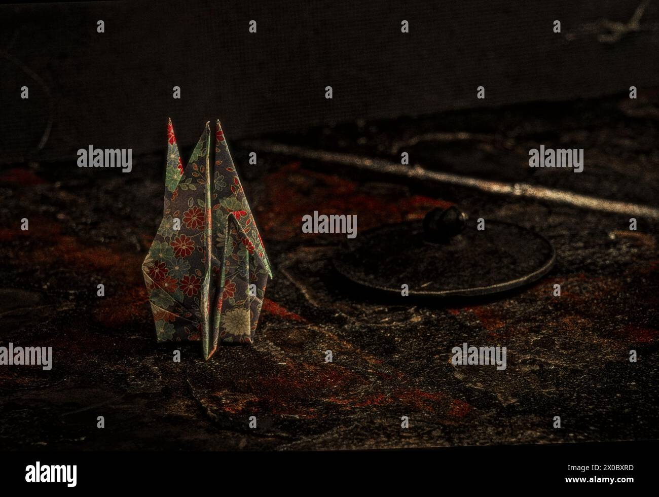 still life with origami red birds Stock Photo - Alamy