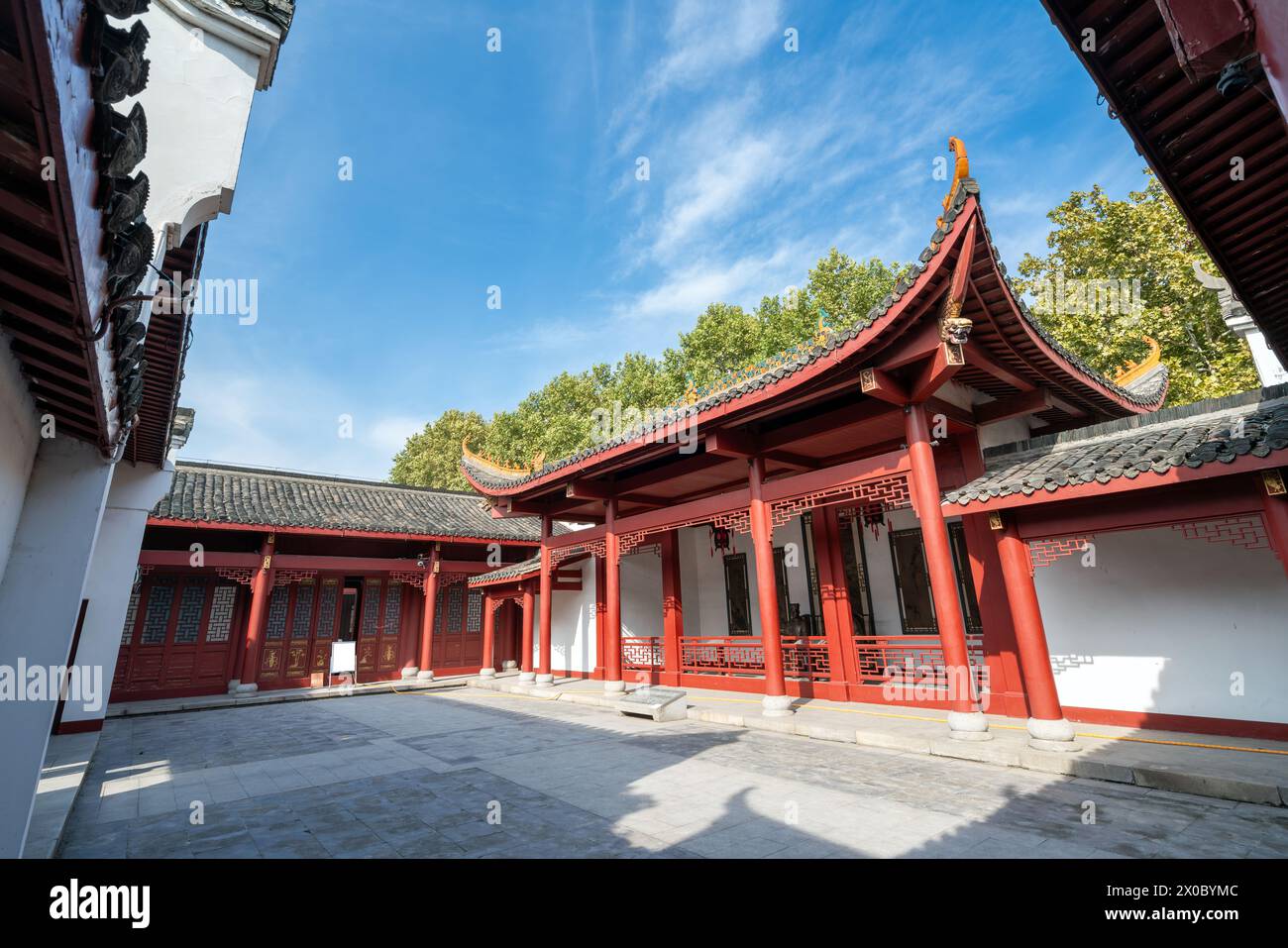 Chinese-style historical building in Yueyang Tower Park, Yueyang, China ...