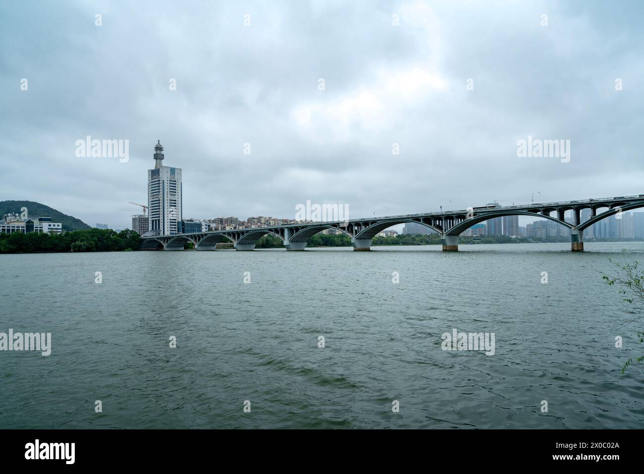 The Orange Island Bridge connecting the city center and Orange Island ...